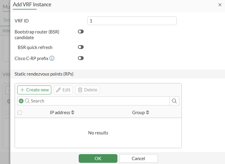 GUI improvements of PIM support for VRFs 7.6.3 | FortiGate / FortiOS 7.6.0 | Fortinet Document ...